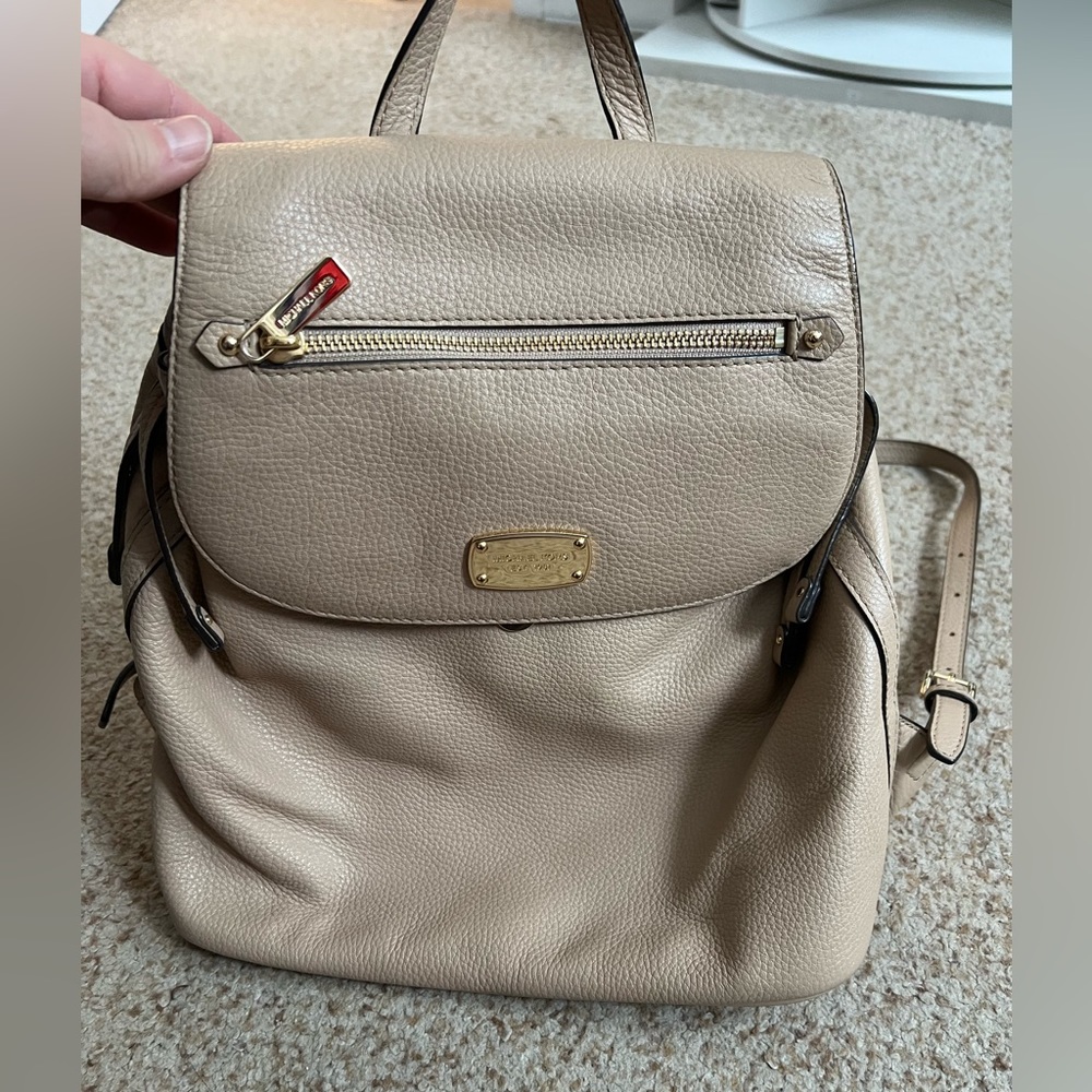 Tan Michael Kors Mini Backpack - Gem